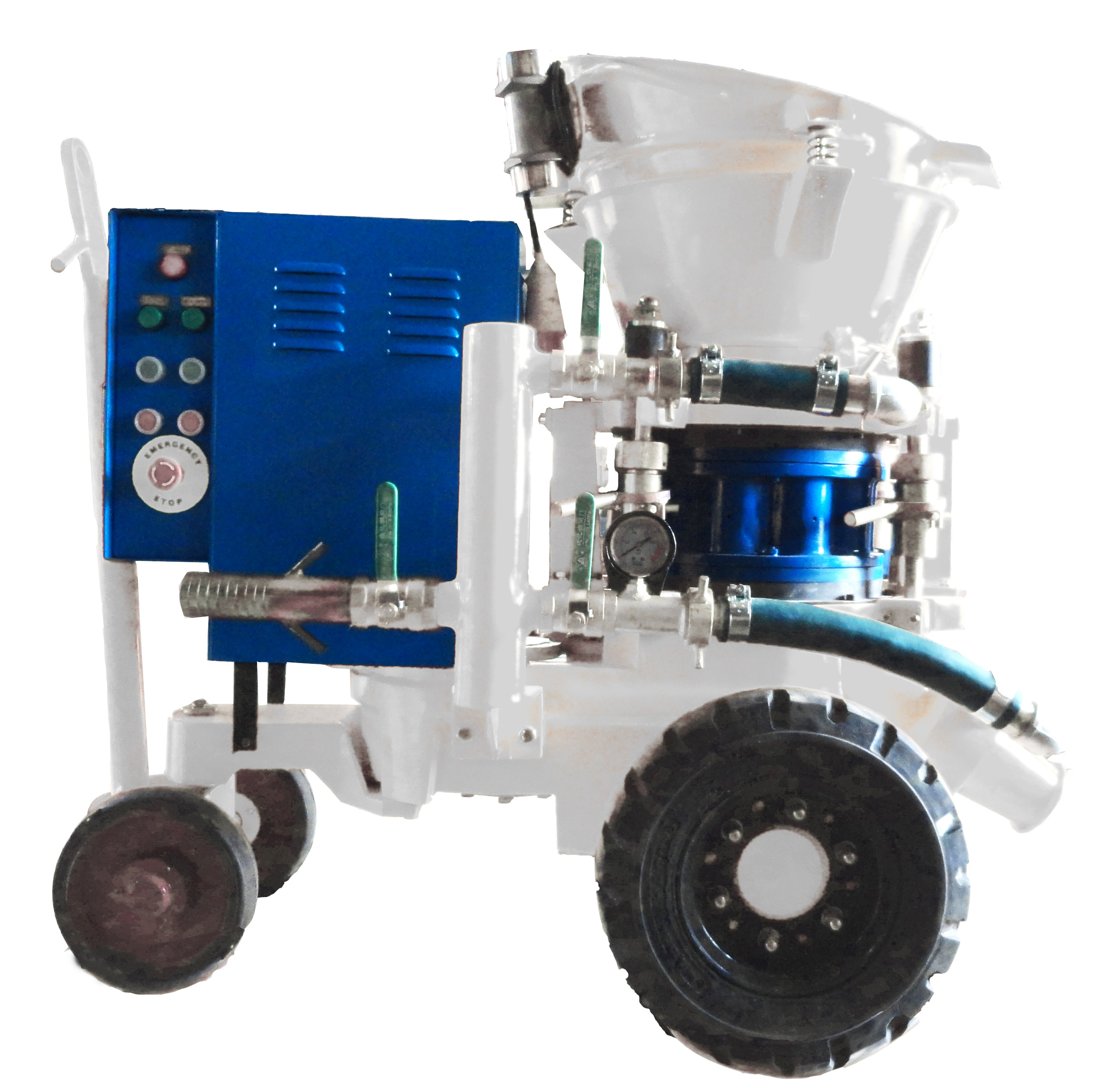 Concrete Sprayer Shotcrete Angle of Application - Dry Mortar mixer and ...